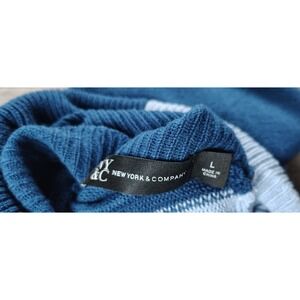 New York & Company | Sweaters | New York Company Large Blue Color Block ...